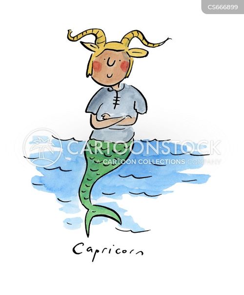 Goat With Fishtail Cartoons and Comics - funny pictures from CartoonStock