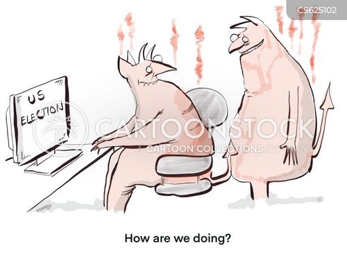 Politics In Hell Cartoons and Comics - funny pictures from CartoonStock