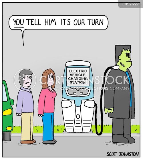 Electric Car Charging Stations Cartoons and Comics - funny pictures ...