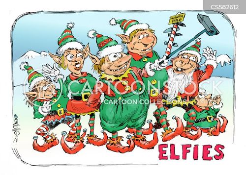 Christmas Selfie Cartoons and Comics - funny pictures from CartoonStock