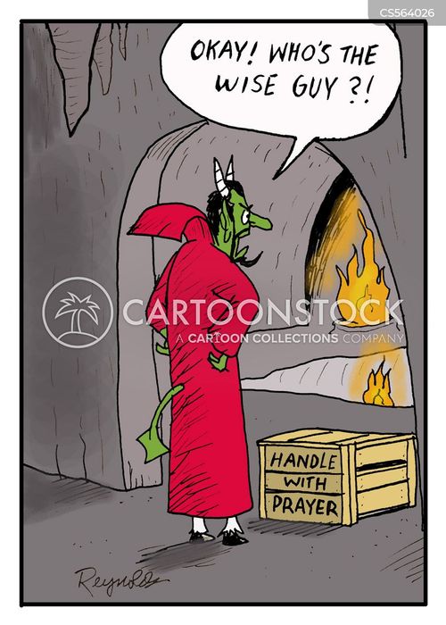 Road To Hell Cartoons and Comics - funny pictures from CartoonStock