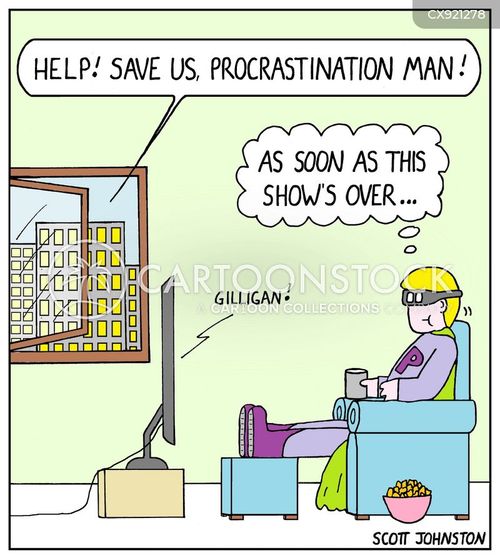 Procrastination Cartoons and Comics - funny pictures from CartoonStock