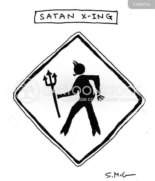 Lucifer Satan Cartoons and Comics - funny pictures from CartoonStock