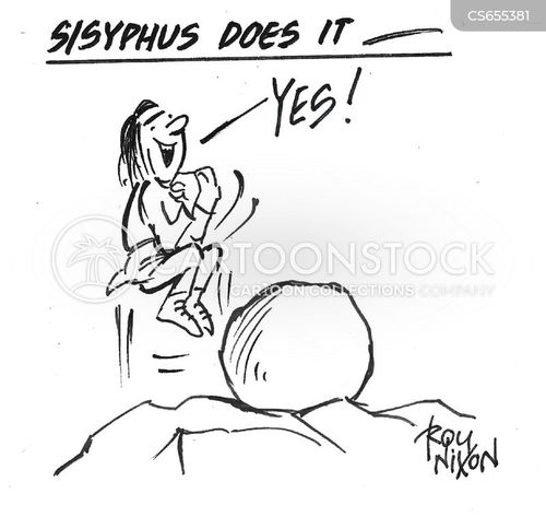 Sisyphus Cartoons and Comics - funny pictures from CartoonStock