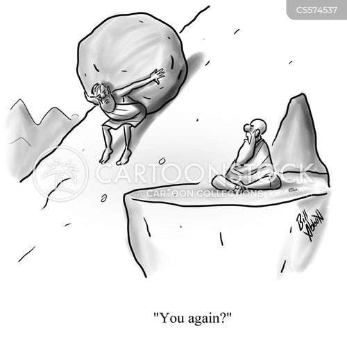 Sisyphean Myth Cartoons and Comics - funny pictures from CartoonStock
