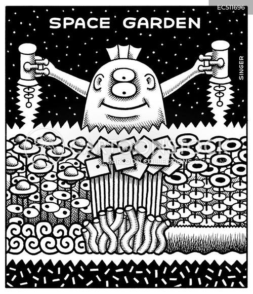 Space Garden Cartoons and Comics - funny pictures from CartoonStock