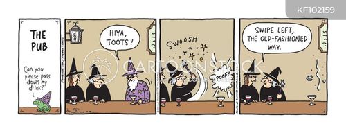 Swipe Left Cartoons and Comics - funny pictures from CartoonStock