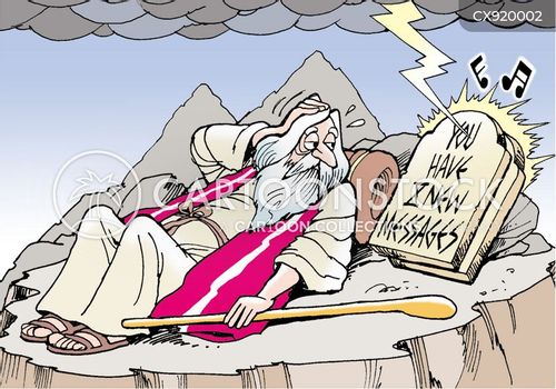The Ten Commandments Cartoons and Comics - funny pictures from CartoonStock