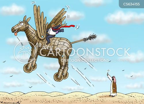 Air Horse One Cartoons and Comics - funny pictures from CartoonStock