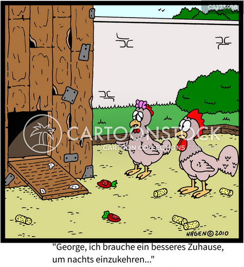 Cartoons und Karikaturen mit Kommen