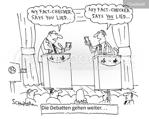 Cartoons und Karikaturen mit Debatten