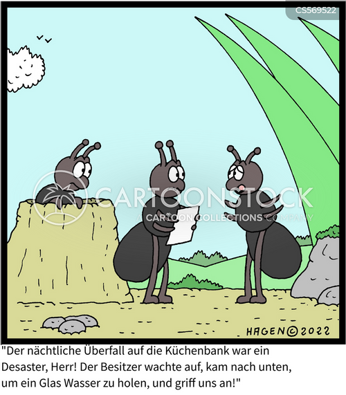 Cartoons und Karikaturen mit Nacht