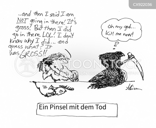 Cartoons und Karikaturen mit Begegnung Mit Dem Tod
