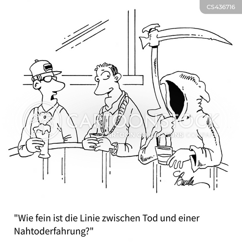 Cartoons und Karikaturen mit Tod