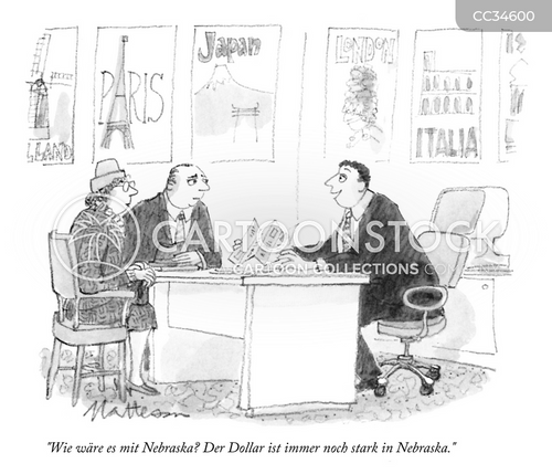 Cartoons und Karikaturen mit Dollar