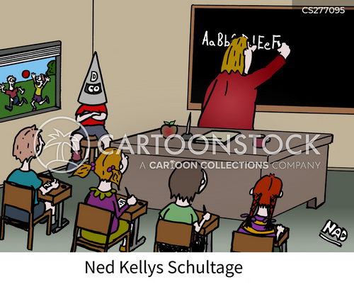 Cartoons und Karikaturen mit Ned Kelly