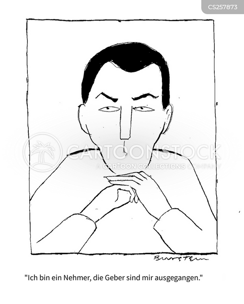 Cartoons und Karikaturen mit Nehmer