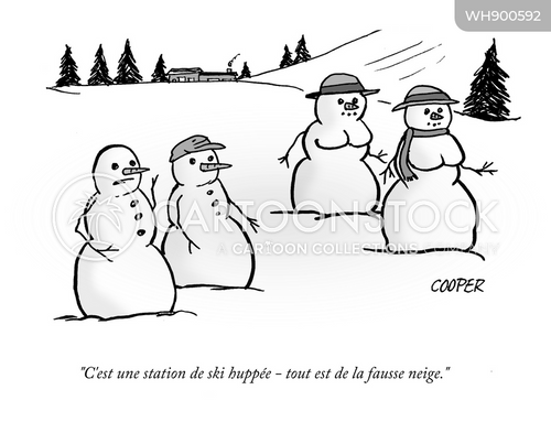 Dessins humoristique et caricaturés avec Chasse-neige