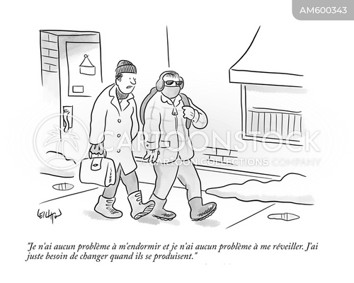 Dessins humoristique et caricaturés avec Dormir