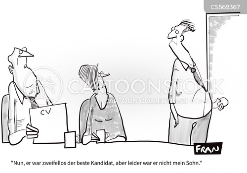Cartoons und Karikaturen mit Nepotist