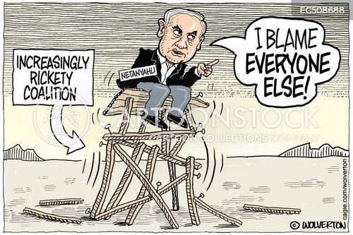 Netanyahu Coalition Cartoons and Comics - funny pictures from CartoonStock
