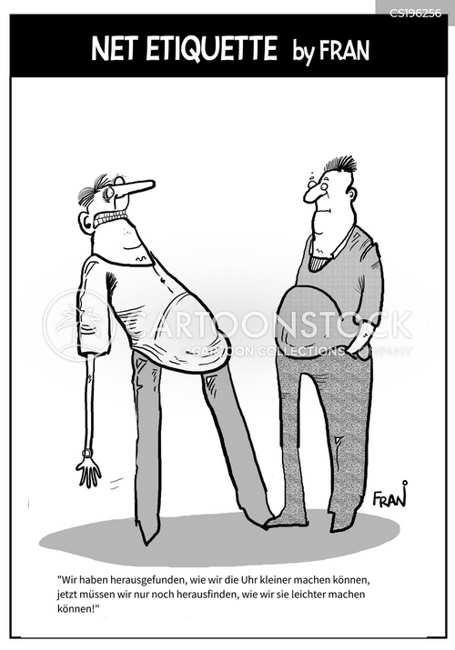 Cartoons und Karikaturen mit Netiquette