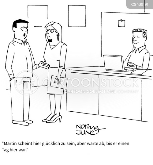 Cartoons und Karikaturen mit Neue Mitarbeiter