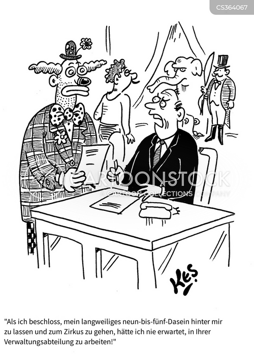Cartoons und Karikaturen mit Neun Bis Fünf