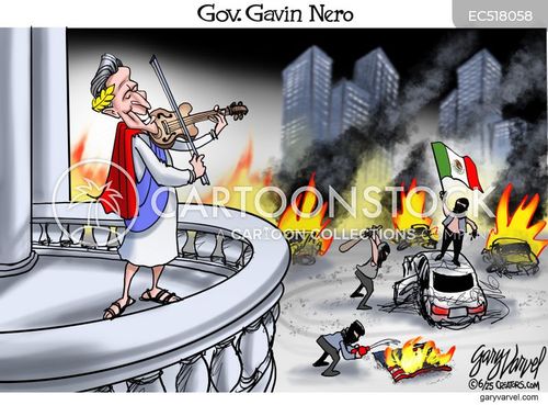Gov. Newsom Cartoons and Comics - funny pictures from CartoonStock