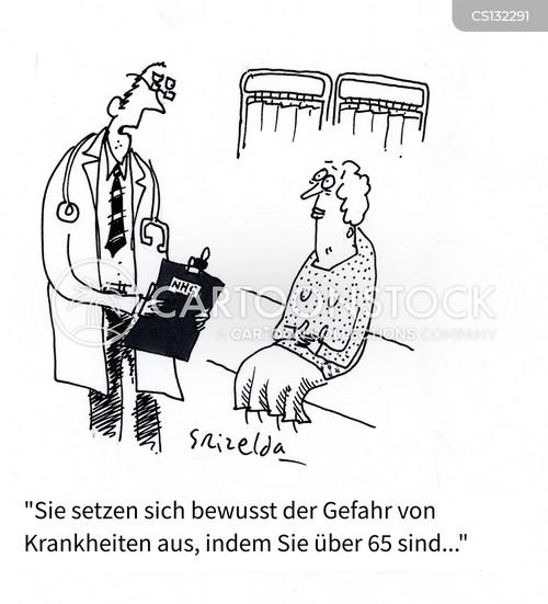 Cartoons und Karikaturen mit Geriatrische Gesundheit