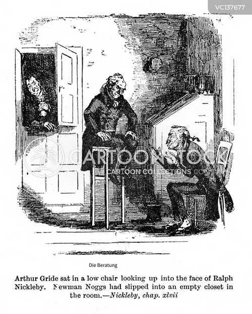 Cartoons und Karikaturen mit Arthur Gride