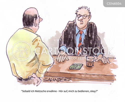 Cartoons und Karikaturen mit Nietzsche