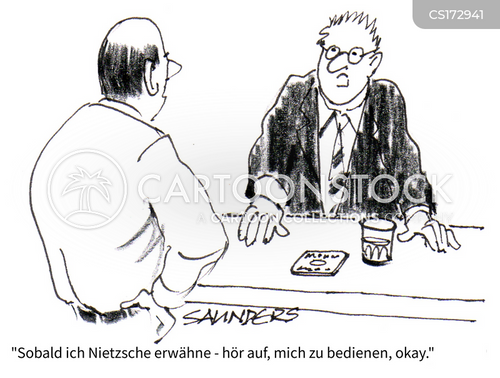 Cartoons und Karikaturen mit Nietzsche