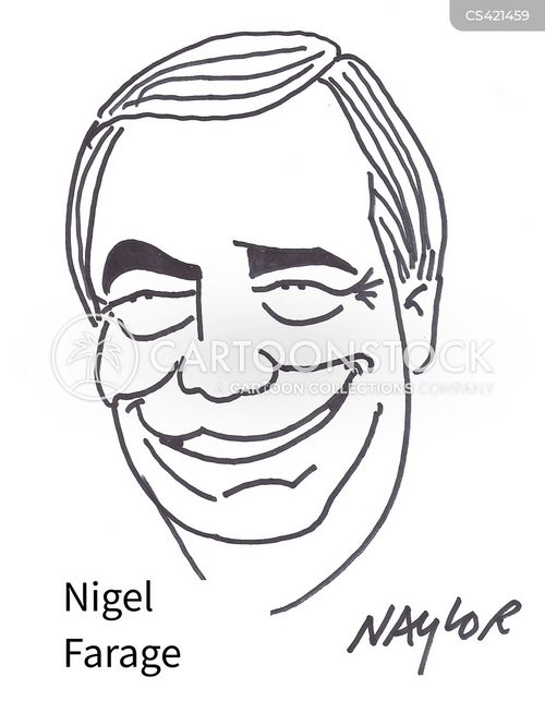 Cartoons und Karikaturen mit Nigel Farage