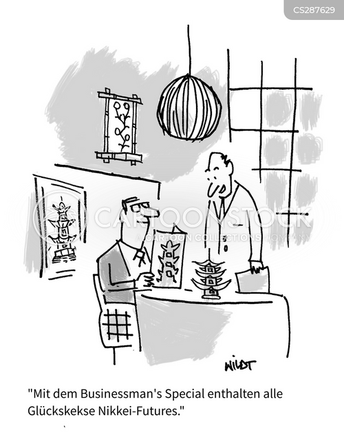 Cartoons und Karikaturen mit Nikkei-index