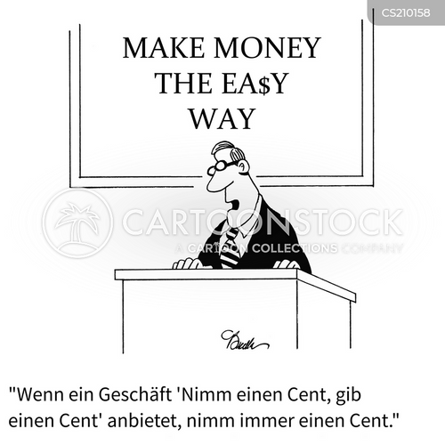 Cartoons und Karikaturen mit Nimm Einen Cent