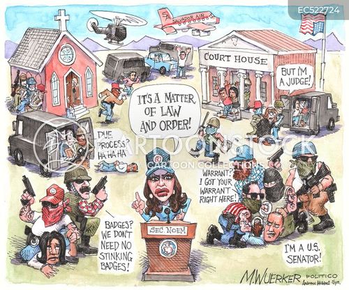 Enforcement Agents Cartoons and Comics - funny pictures from CartoonStock