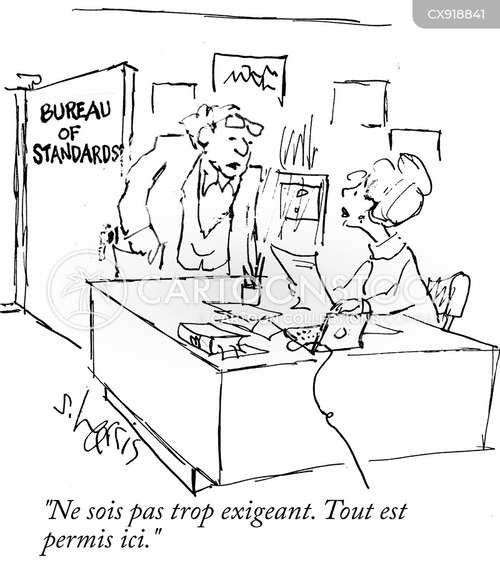 Dessins humoristique et caricaturés avec Normes Culinaires