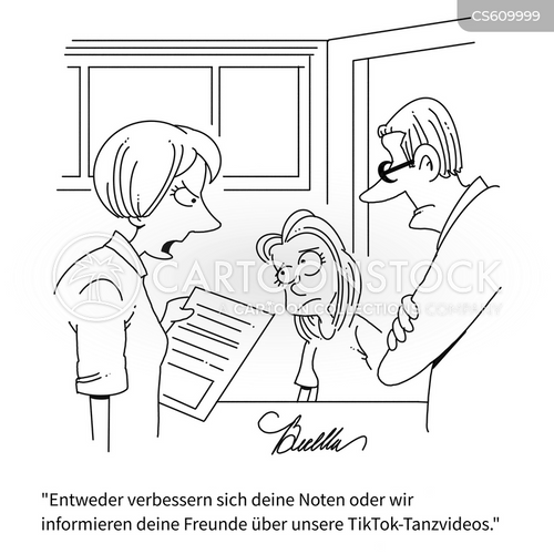 Cartoons und Karikaturen mit Noten