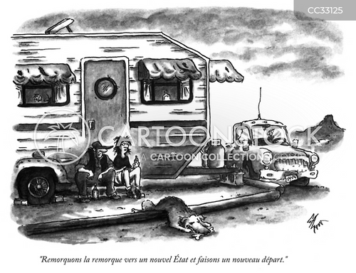 Dessins humoristique et caricaturés avec Caravanes