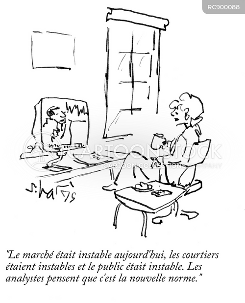 Dessins humoristique et caricaturés avec Travail Instable