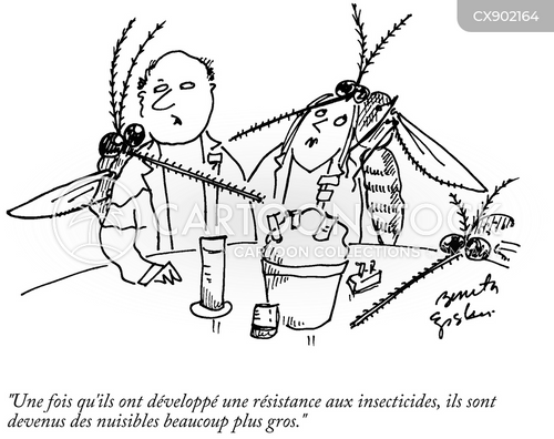 Dessins humoristique et caricaturés avec Pesticides