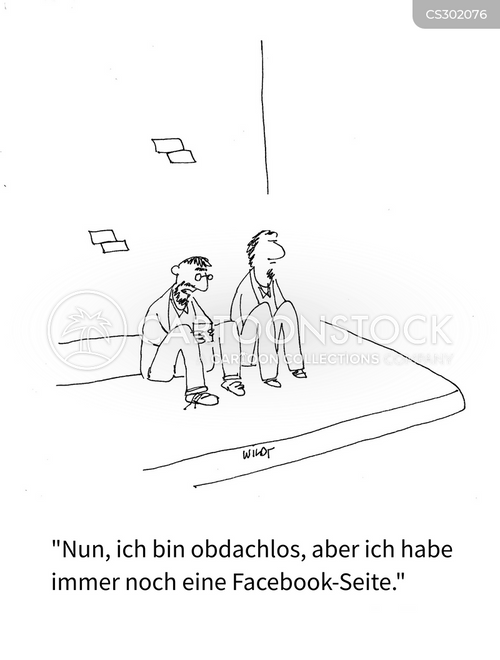 Cartoons und Karikaturen mit Obdachlos