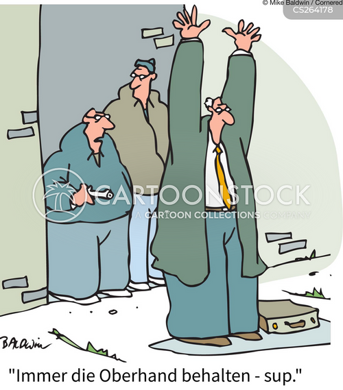 Cartoons und Karikaturen mit Ober