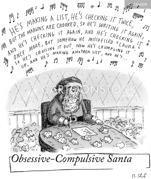 Dessins humoristique et caricaturés avec Obsessif-compulsif