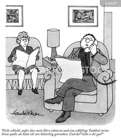 Cartoons und Karikaturen mit Humoristische Gedichte