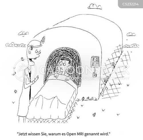 Cartoons und Karikaturen mit Mrt-scans
