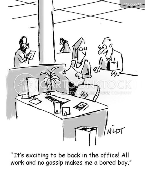Desk Chatter Cartoons and Comics - funny pictures from CartoonStock