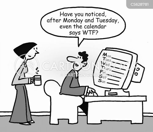 Days Of The Week Cartoons and Comics - funny pictures from CartoonStock