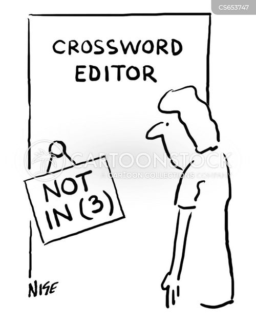 Crossword Clue Cartoons and Comics - funny pictures from CartoonStock